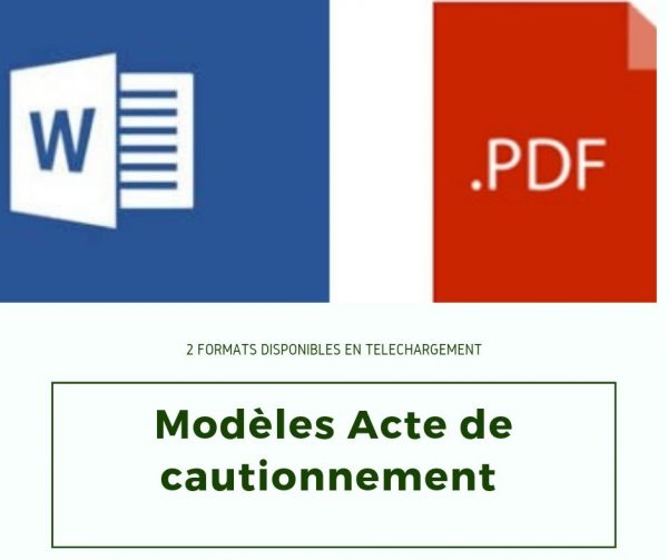 Acte de cautionnement personne physique - crédit vendeur